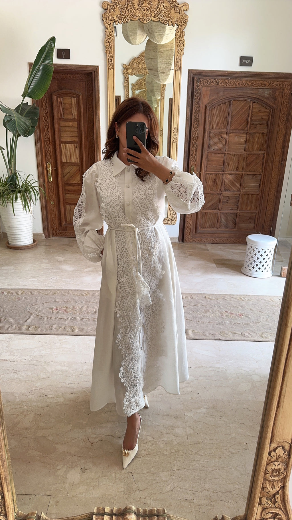 white lace detail dress- sirma | Fash Focused